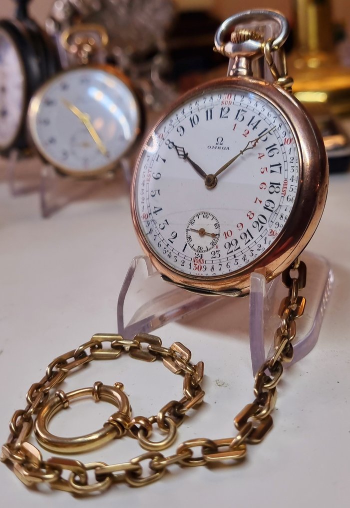 Omega - Compass 24hour day night time - 6009567 - 1901-1949 - Catawiki