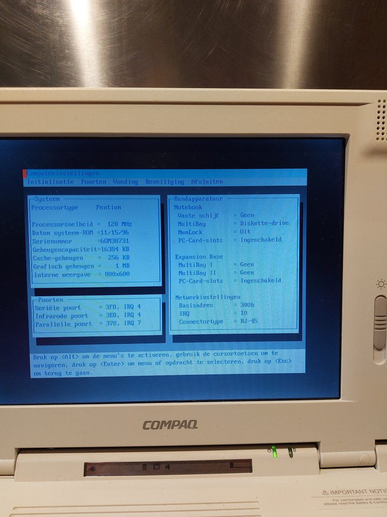 Compaq LTE 5250 Model 810 from 1996 - Laptop (1) - Without original box ...