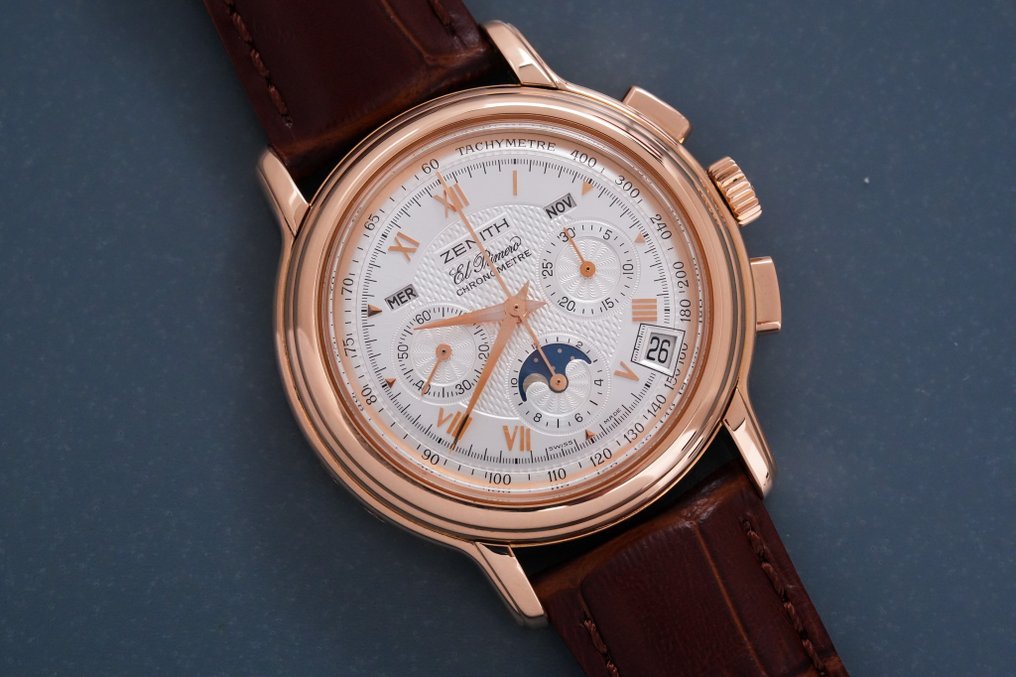 Zenith - El Primero Chronomaster Triple Date Moonphase Chronograph 18K ...