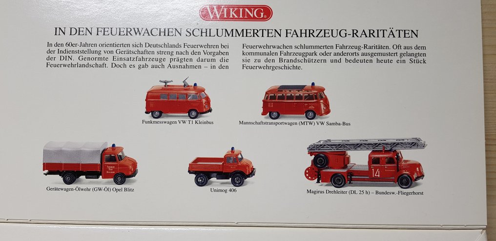 Wiking 1:87 - 2 - Voiture miniature - Fire engines - éditions spéciales ...