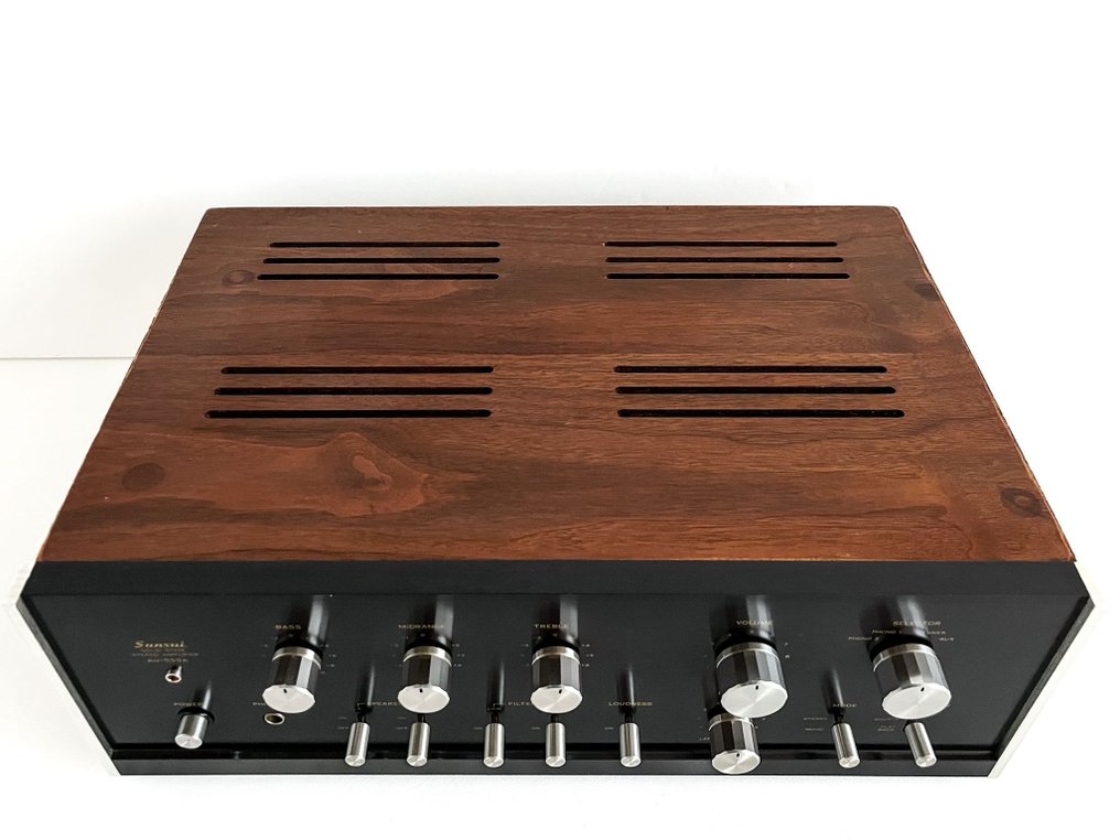Sansui - AU 555A Console Stereo Intergrated Amplifier Solid state integrated amplifier - Catawiki
