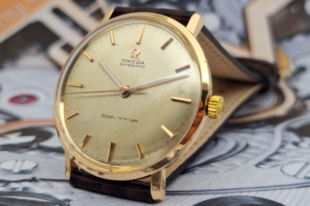 Omega - Golden Mercury - Cal. Omega 552 "Automatic" - Gold 18K - "NO ...