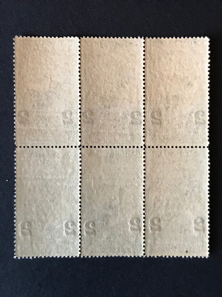 Italy Kingdom 1913 - 2c on 15c with offset print - Michel 109 I, 109 II ...