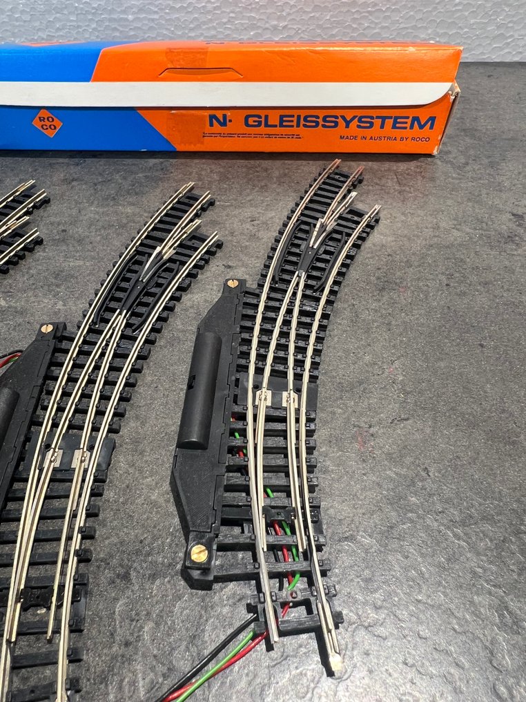 Roco N - 22275 - Modeltreinsporen (3) - bocht wissel rechts - Catawiki