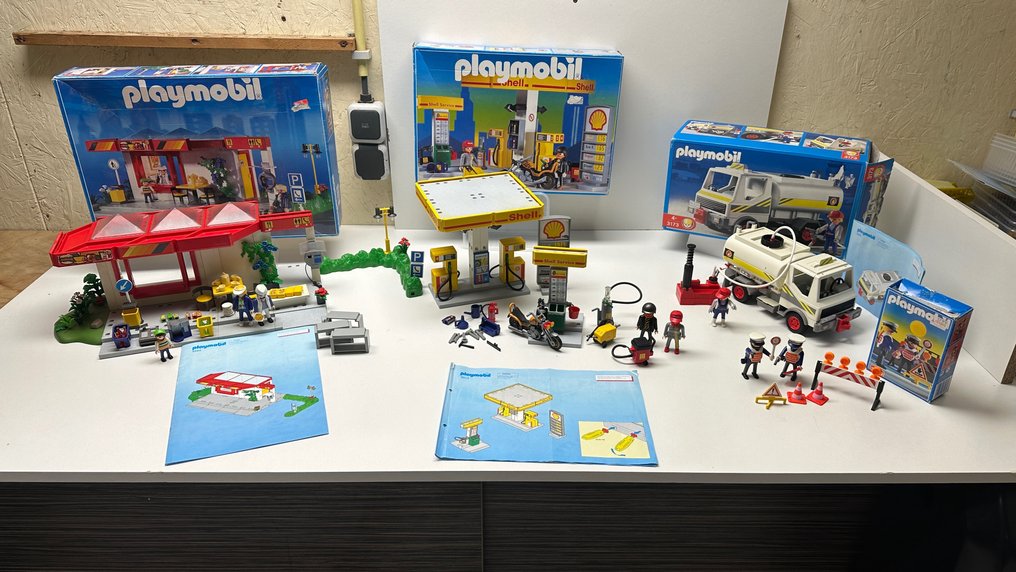 Playmobil - 城市 - 3014 / 3173 / 3254 / 3906 - 摩比 Wegrestaurant Tankstation en Tankwagen - Catawiki