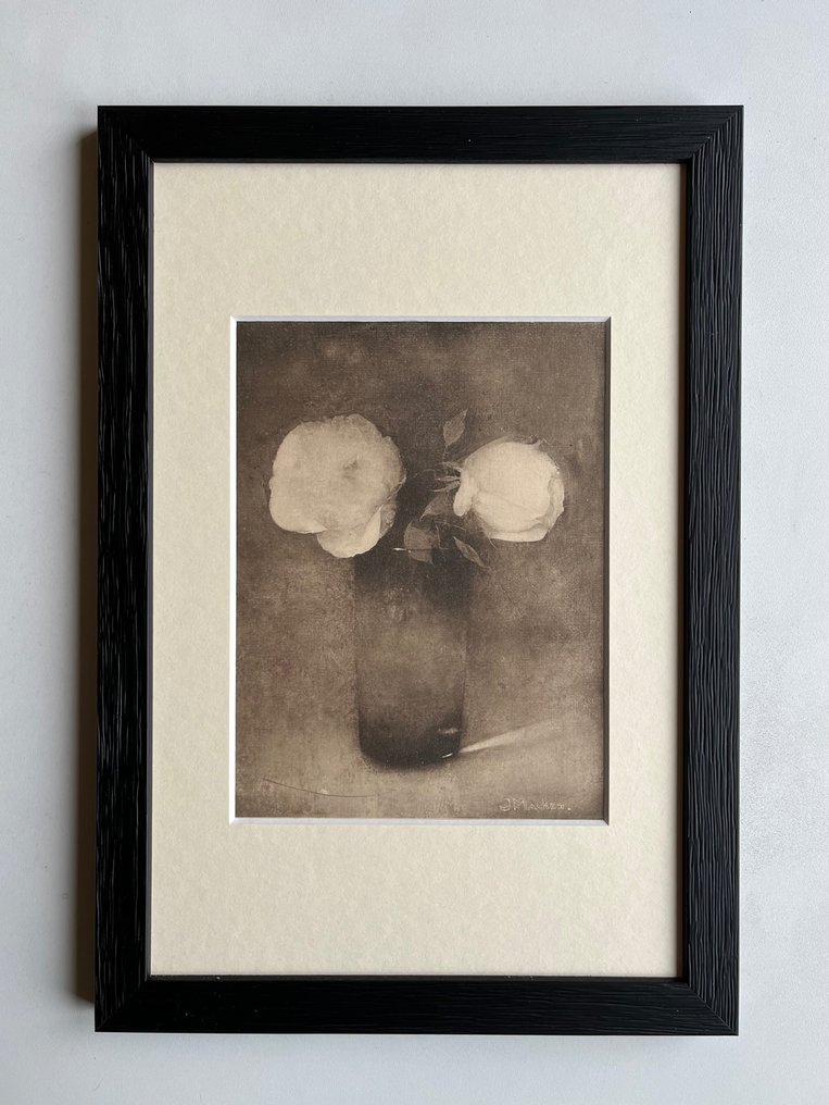 Jan Mankes (1889-1920), naar - Twee roosjes in glas - Catawiki