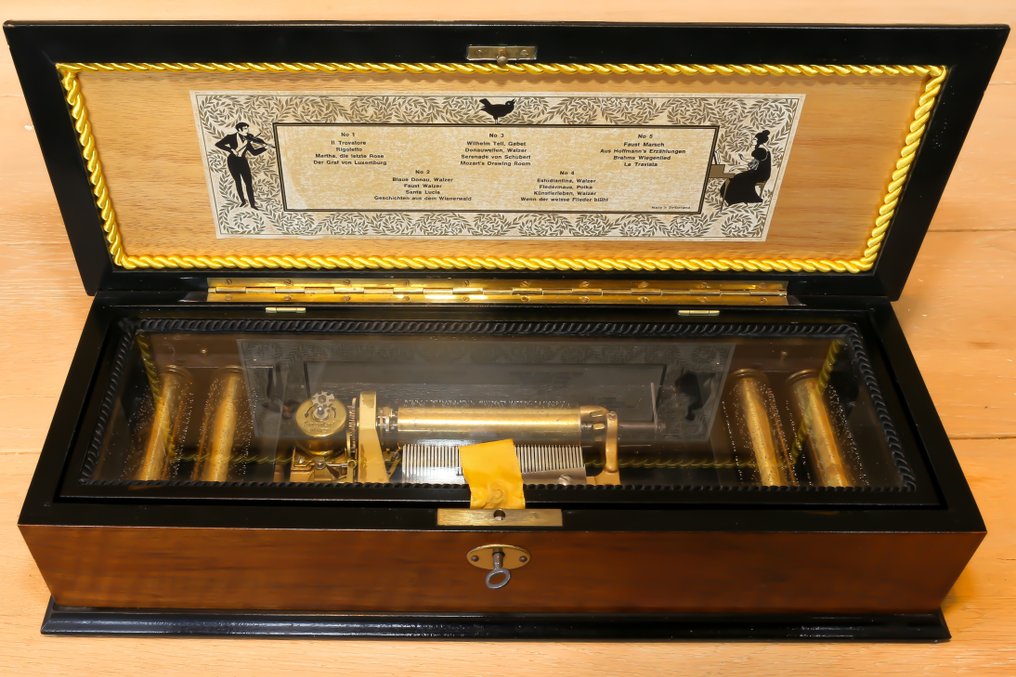 Thorens speeldoos boite a musique Carillo Music Box Interchangeable ...