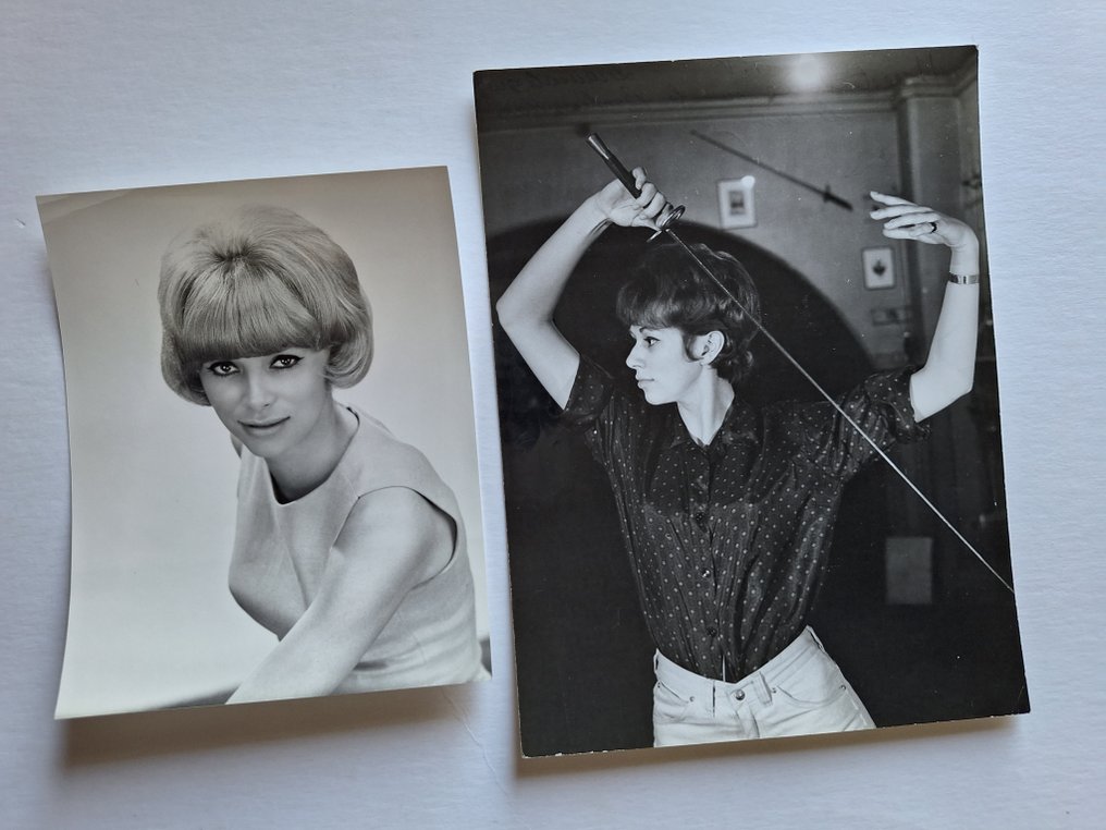 (x2 photos) Mireille Darc by photographer Sam Levin (1904-1992 ...