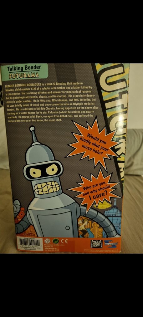 Futurama - Bender - Talking, in original package - Toynami - Catawiki