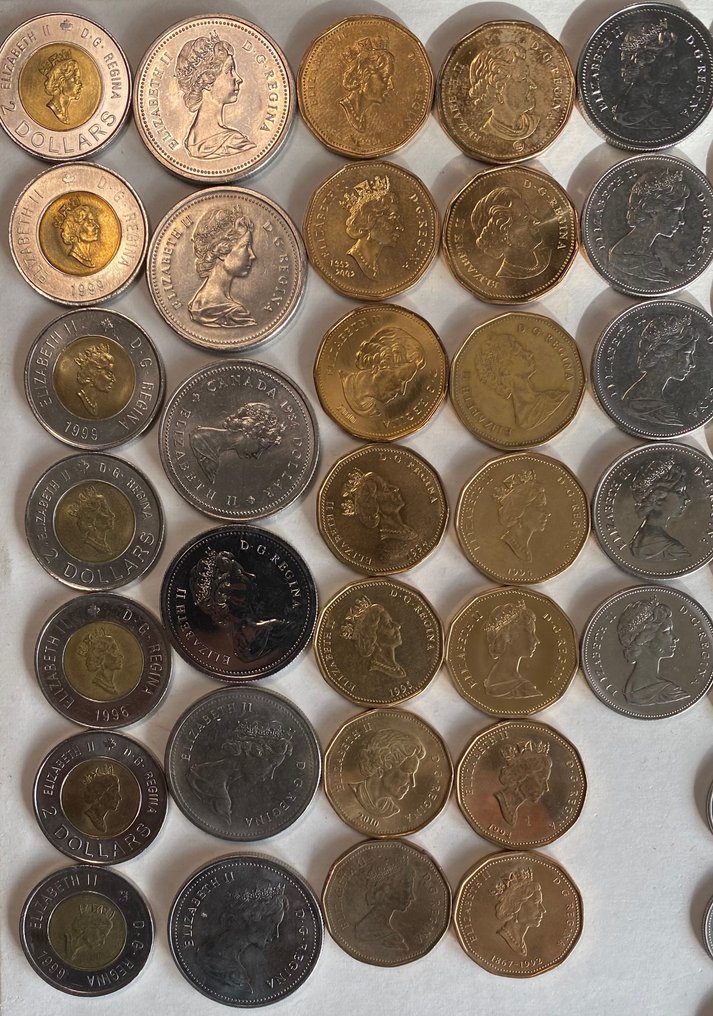 Canada. Collection of coins (130 Pieces pieces) - Catawiki