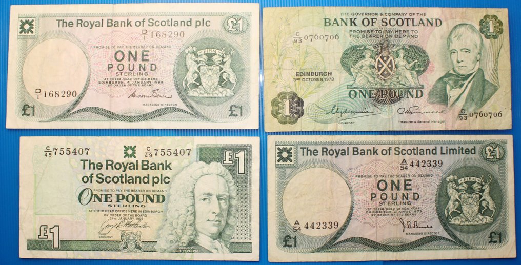 Scotland - 7 banknotes - Various dates - Catawiki