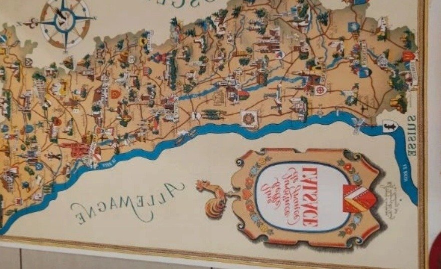 Willy Fischer en Milo Kuntz - LARGE litho 100 x 36 (1) - - Catawiki