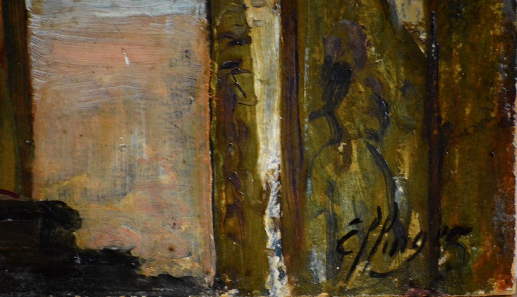 Léon Jules Effinger (1892-1967) - Intérieur d'un Temple - Catawiki