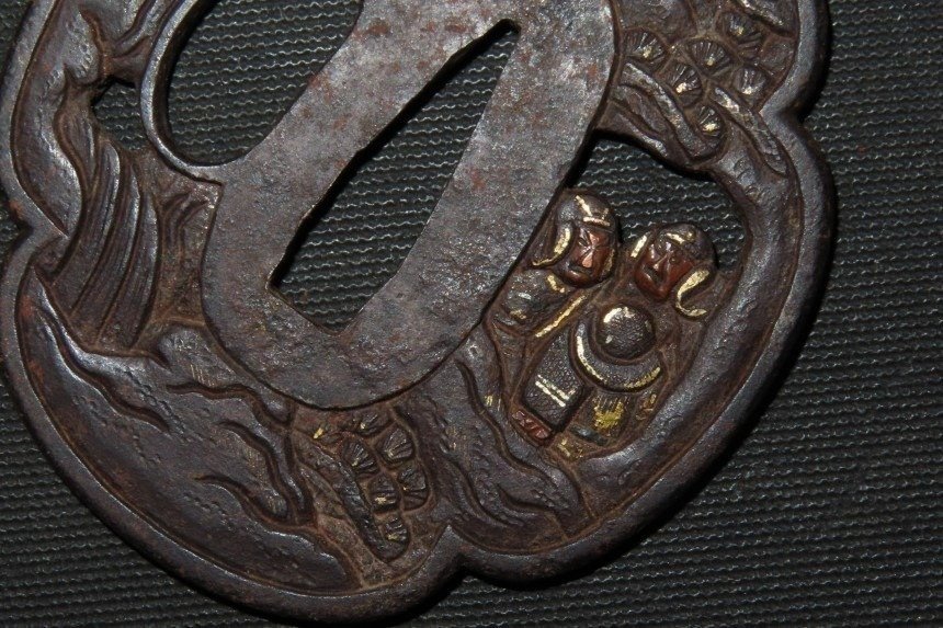 Katana, Tanto, Tsuba, Wakizashi - Fer forgé - Pièces d'épée MUSYA ...