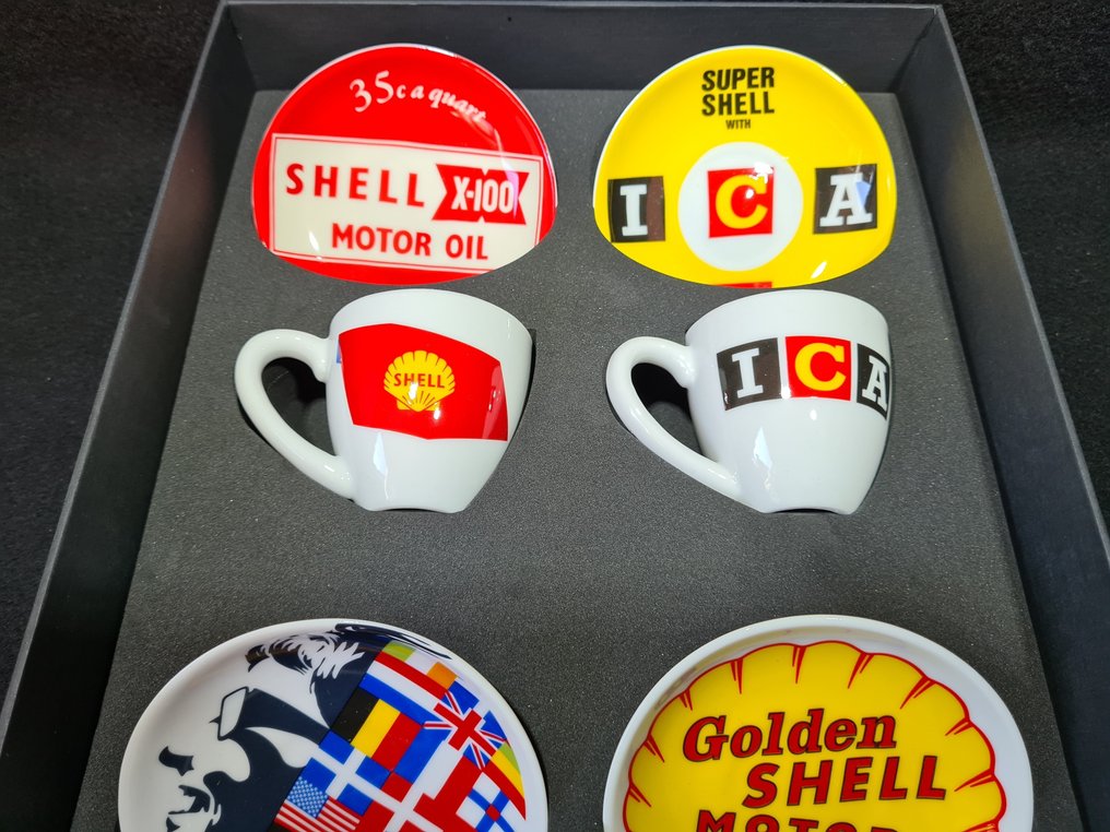 Decorative object - Classic Shell oil espresso set - Shell - Catawiki
