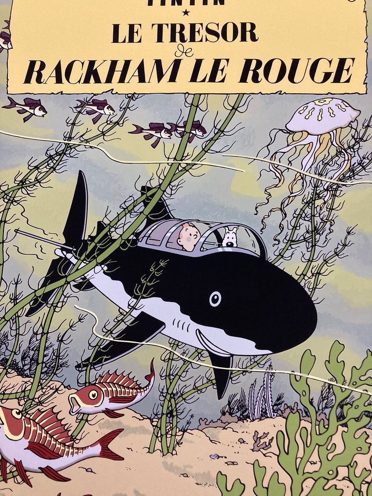 Tintin - Sérigraphie Escale - Le trésor de Rackham le rouge - Catawiki