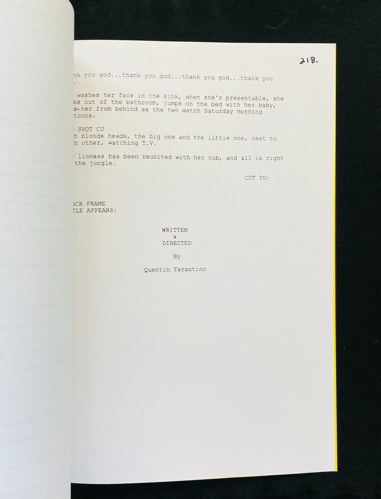Kill Bill - Tarantino - Volume 1 & 2 - Original Script Copy from the ...
