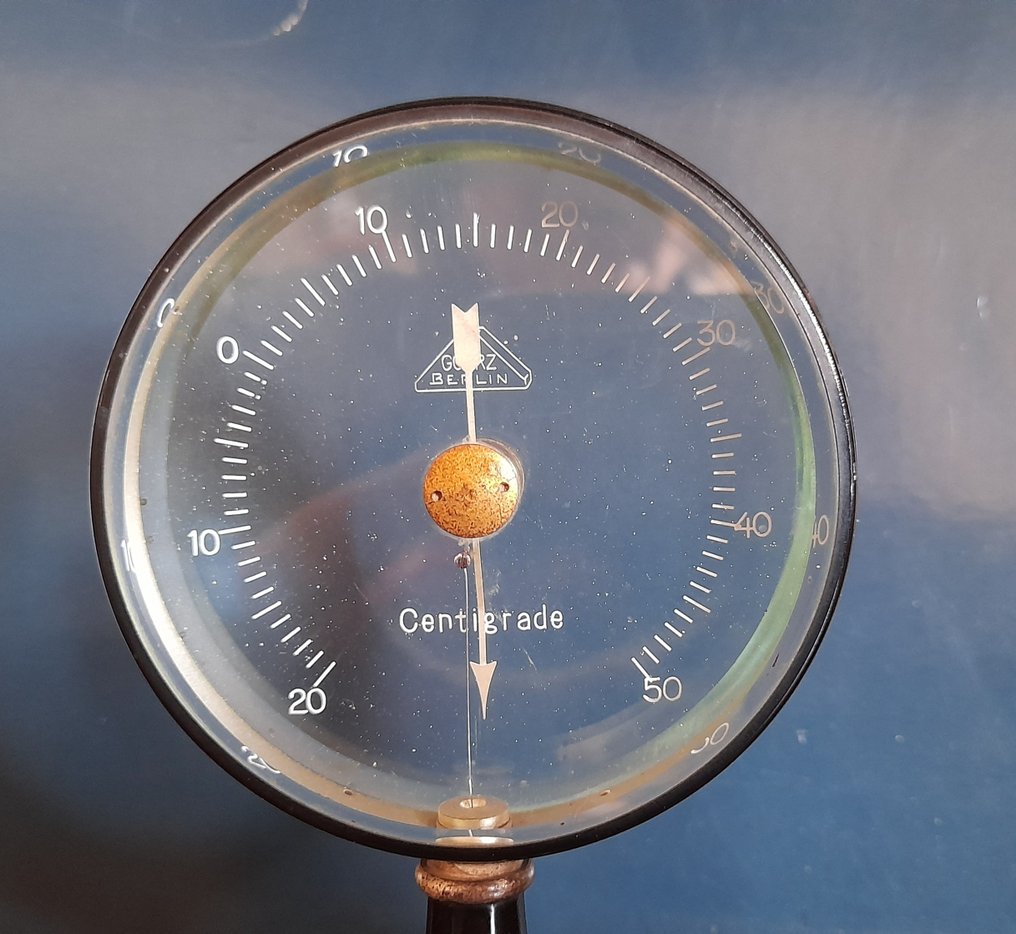 C.P. GOERZ Berlin - Barometer (1) - Art Deco - Glass, metal - Catawiki