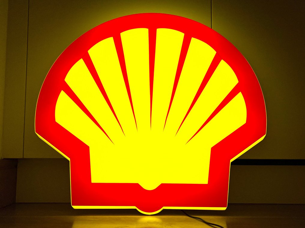 Bord - Very Large Shell Illuminated Sign - Shell - Na 2000 - Catawiki