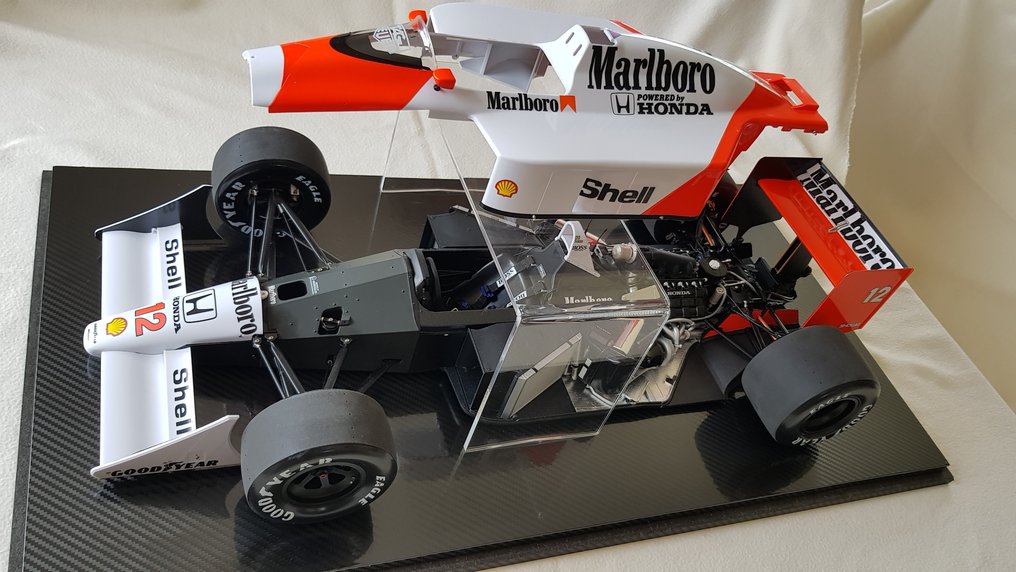 Kyosho - 1:8 - McLaren MP4/4 - Formule 1 - Ayrton Senna - 1988 - Decals ...