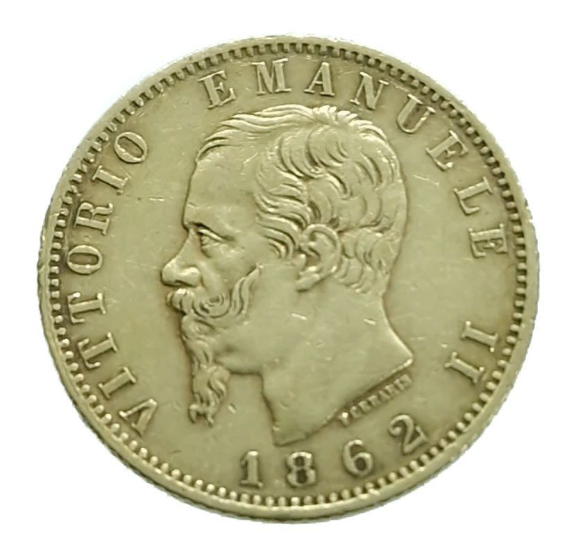 Italia. Víctor Manuel II de Saboya (1861-1878). 20 Lire 1862 Vittorio Emanuele II - Catawiki