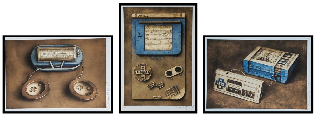 Emma Wildfang - Triptychon game consoles through the ages - Mechanized Comics series - Catawiki