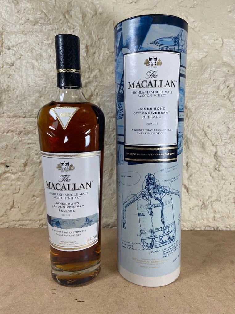 Macallan - James Bond 60th Anniversary Release Decades I to VI - Original bottling - 700ml - 6 ...