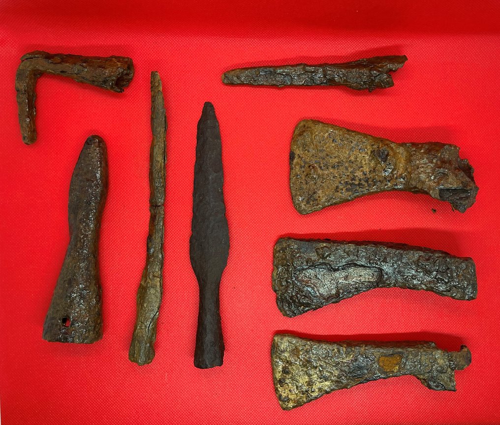 Early medieval Iron Frankish weapons - bundle from the - Catawiki