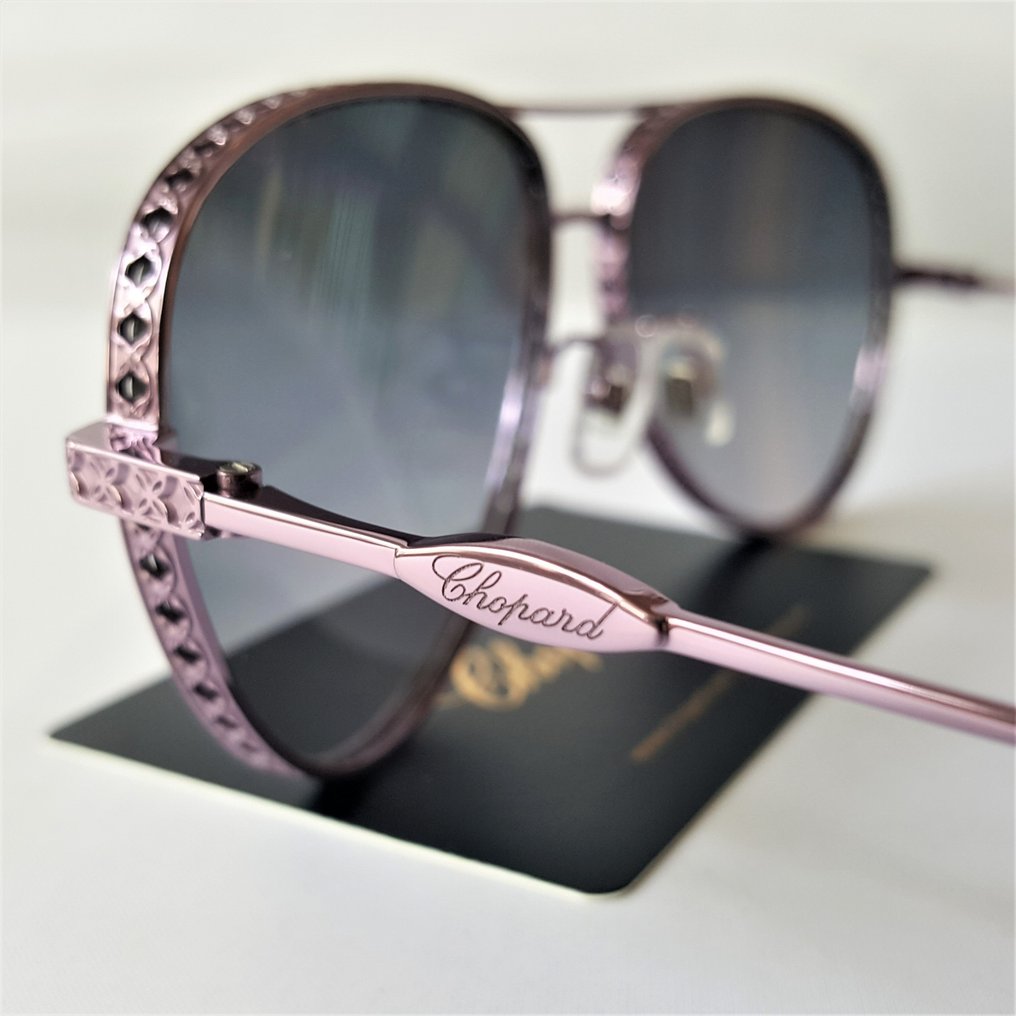 Chopard - Titanium - Exclusive Pattern - Aviator - New - Sunglasses ...
