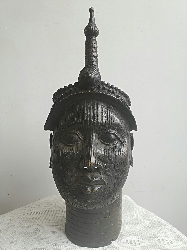 Mask (1) - African bronze - Ifa - Kingdom of Benin - - Catawiki