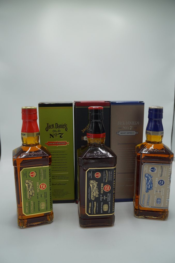 Jack Daniel's Legacy Edition 1, 2 & 3 - 700ml - 3 bottles - Catawiki