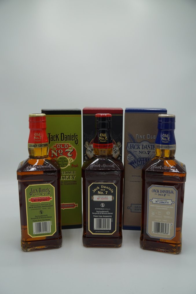 Jack Daniel's Legacy Edition 1, 2 & 3 - 700ml - 3 bottles - Catawiki