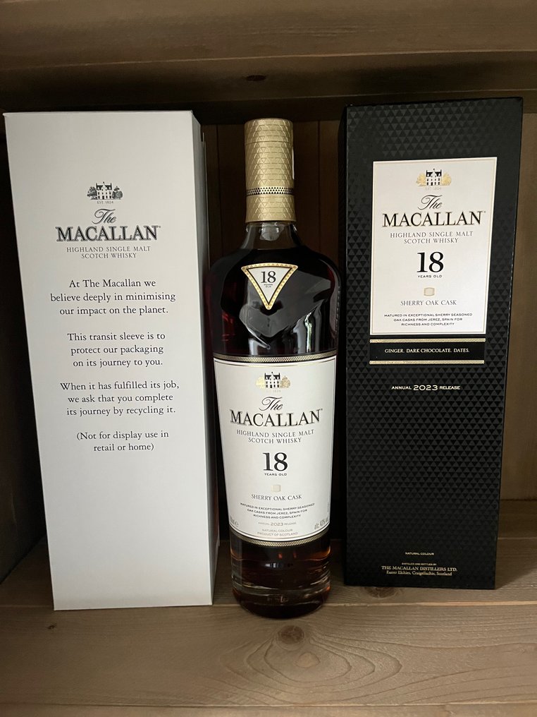 Macallan 18 Years Old Sherry Oak Cask 2023 Release Original