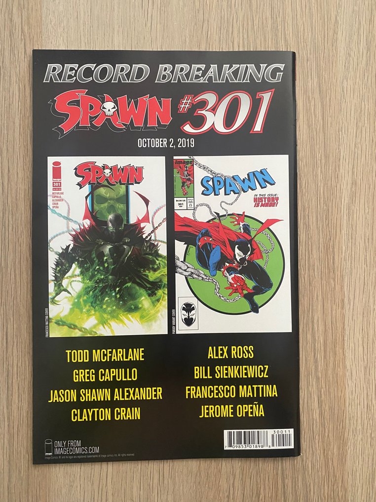 Spawn #300 - variant J - ASM 300 homage - 1st cameo - Catawiki