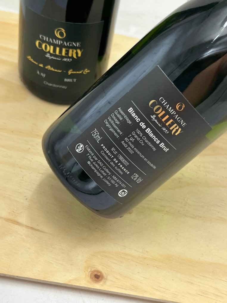 Collery, Blanc de Blancs - Champagne Grand Cru - 3 Bottles - Catawiki