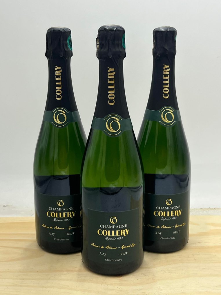 Collery, Blanc de Blancs - Champagne Grand Cru - 3 Bottles - Catawiki