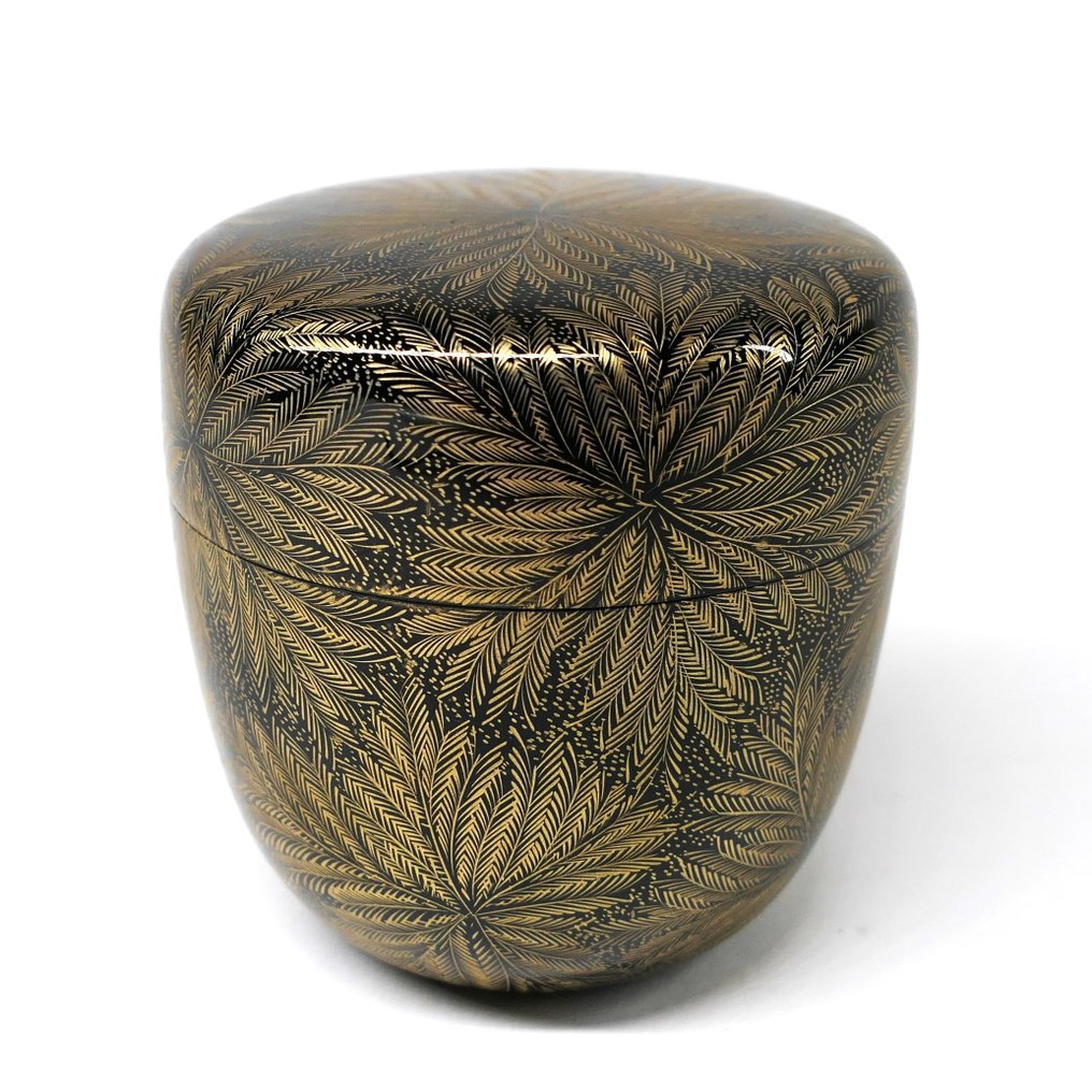 Exquisite Fern pattern Natsume in chinkin technique - - Catawiki