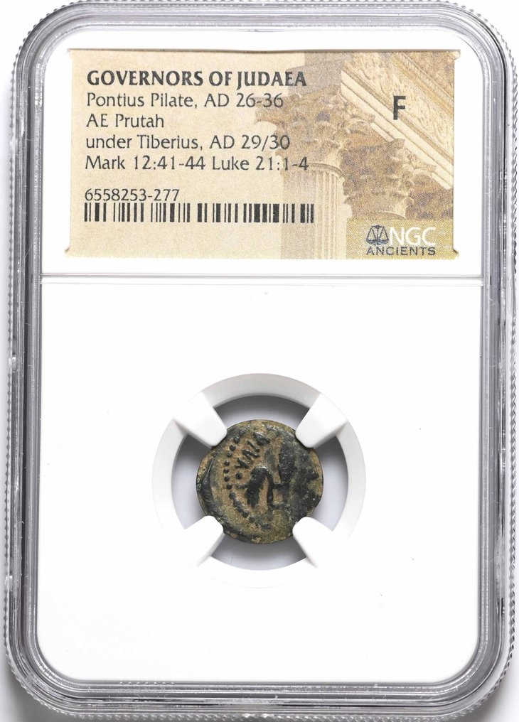 Judaea. Pontius Pilate (AD 26-36). Æ Prutah - Catawiki