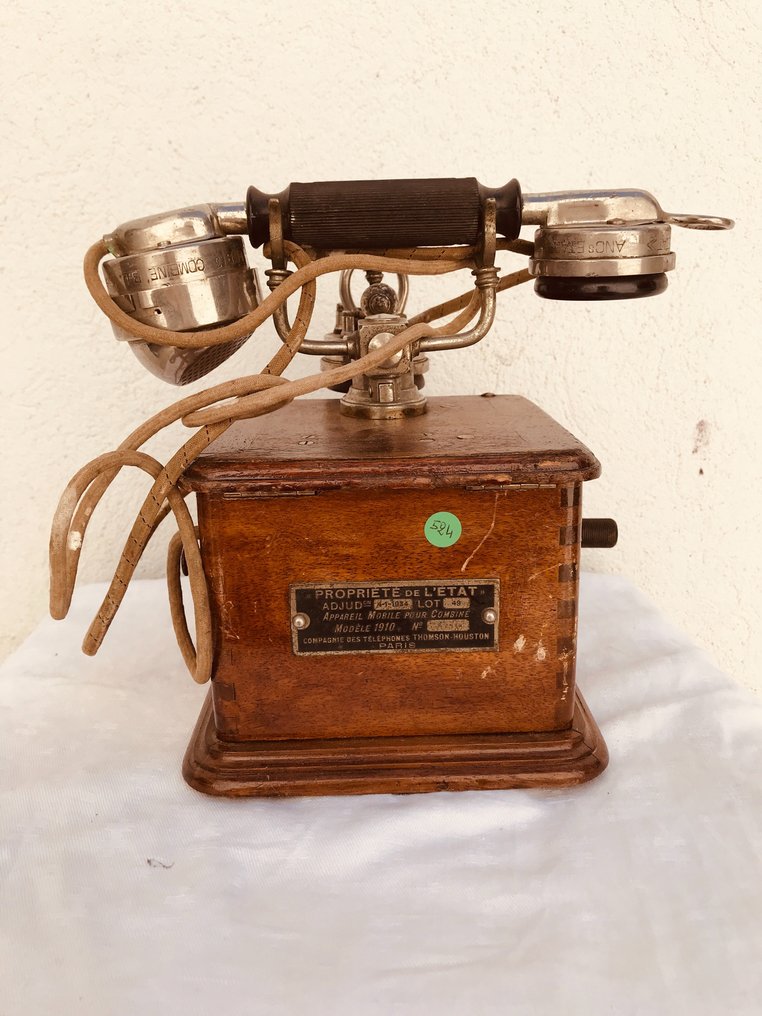 Thomson - Analogue telephone - modele 1910 - Steel, Wood - Catawiki