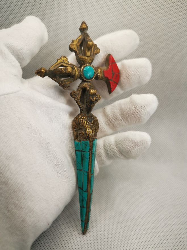 15 cm Phurba Nepalese/Tibetan Demon Dagger Magic Ghost - Catawiki