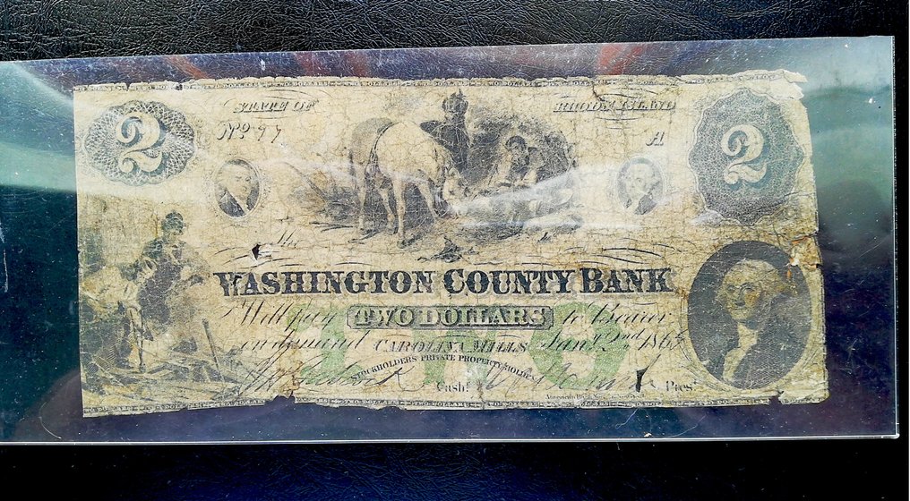 Estados Unidos. - Obsolete Currency - 2 Dollars 1865 - Washington ...
