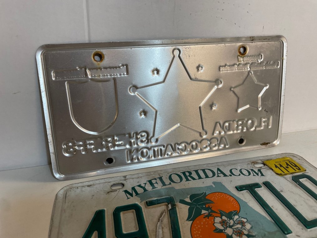 Number plate (2) - Florida 2019 - Kentekenplaat - After - Catawiki