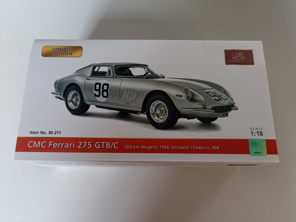 CMC - 1:18 - Ferrari 275 GTB/C #98 500km Mugello M-211 - Catawiki
