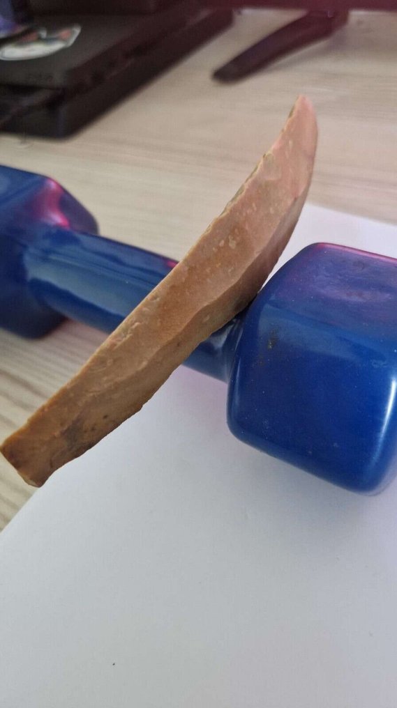 PALEOLITHIC BLADE IN CUT FLINT - Catawiki