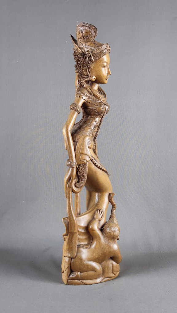 Sculpture - Wood - Dewi Sri - Bali, Indonesia - Catawiki