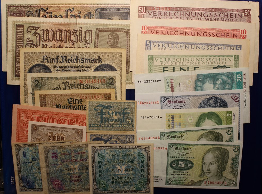Germany - 21 Banknotes - Various dates - Catawiki