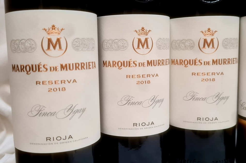 2016 C.V.N.E. Cune, Gran Reserva x3 & 2018 Marqués de Murrieta, Reserva x3 - Rioja - 6 Botellas ...