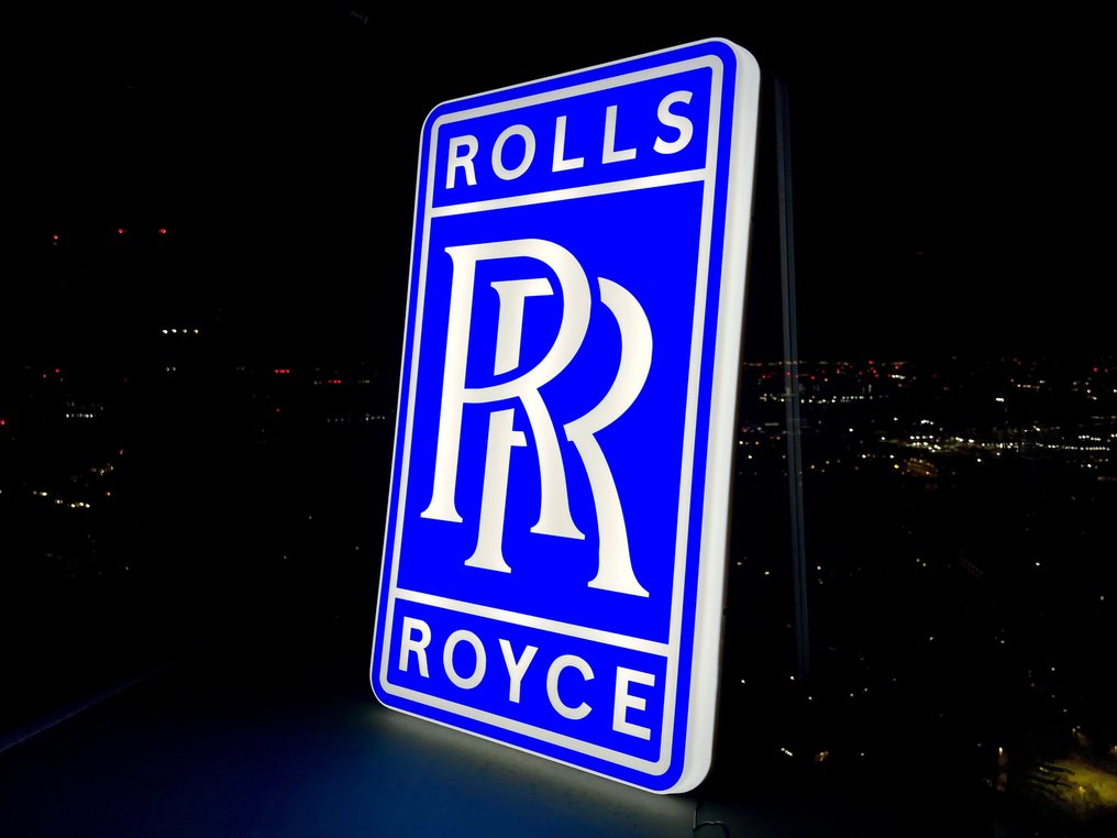 Rolls Royce - Lighted sign (1) - Plastic - Catawiki