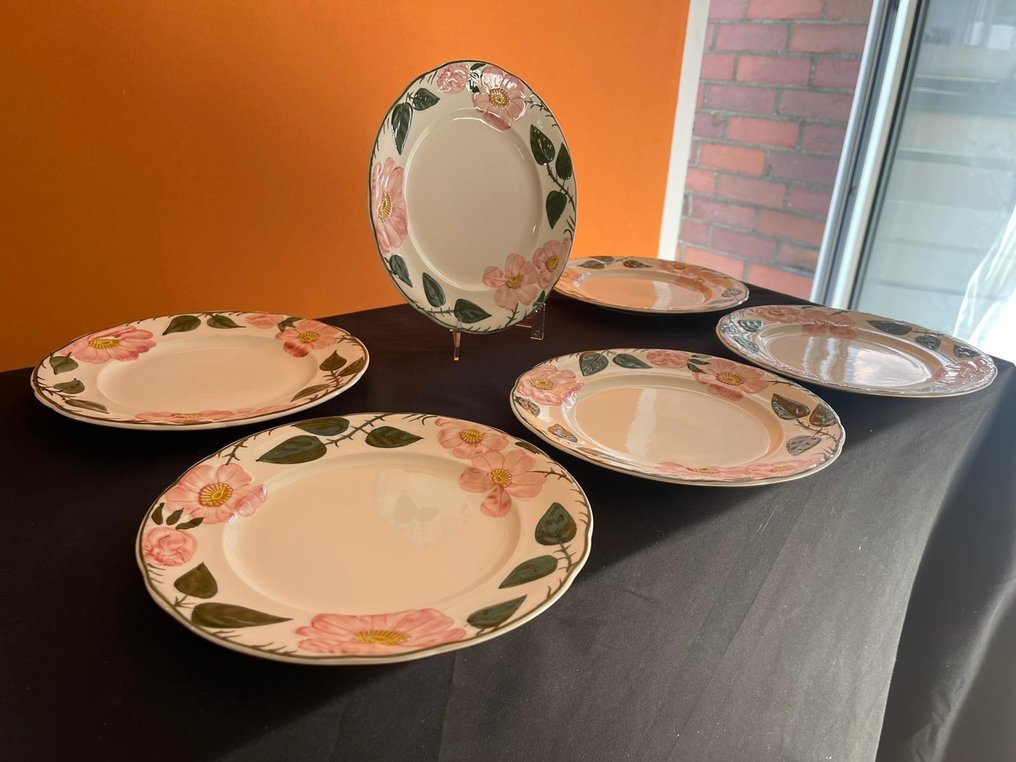 Villeroy & Boch - Plate (6) - Wild-Rose - Porcelain - Catawiki