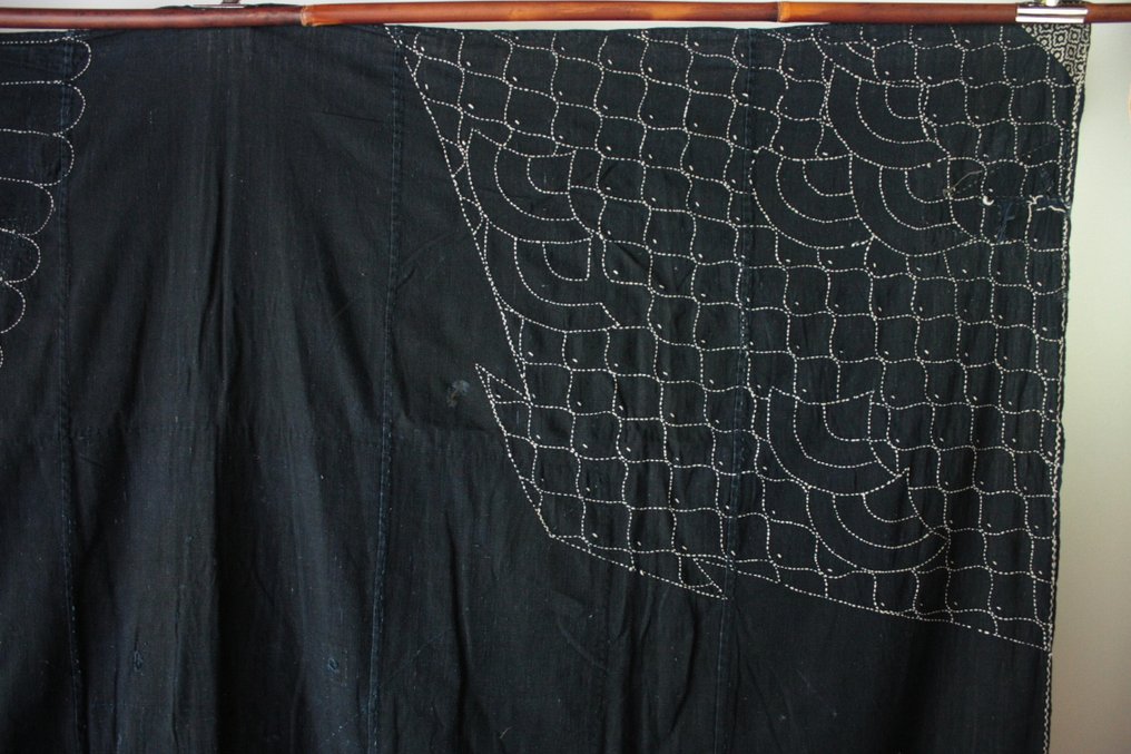 風呂敷 Furoshiki - Bomull - 襤褸 Boro Japanese rag - Japan - Första halvan ...